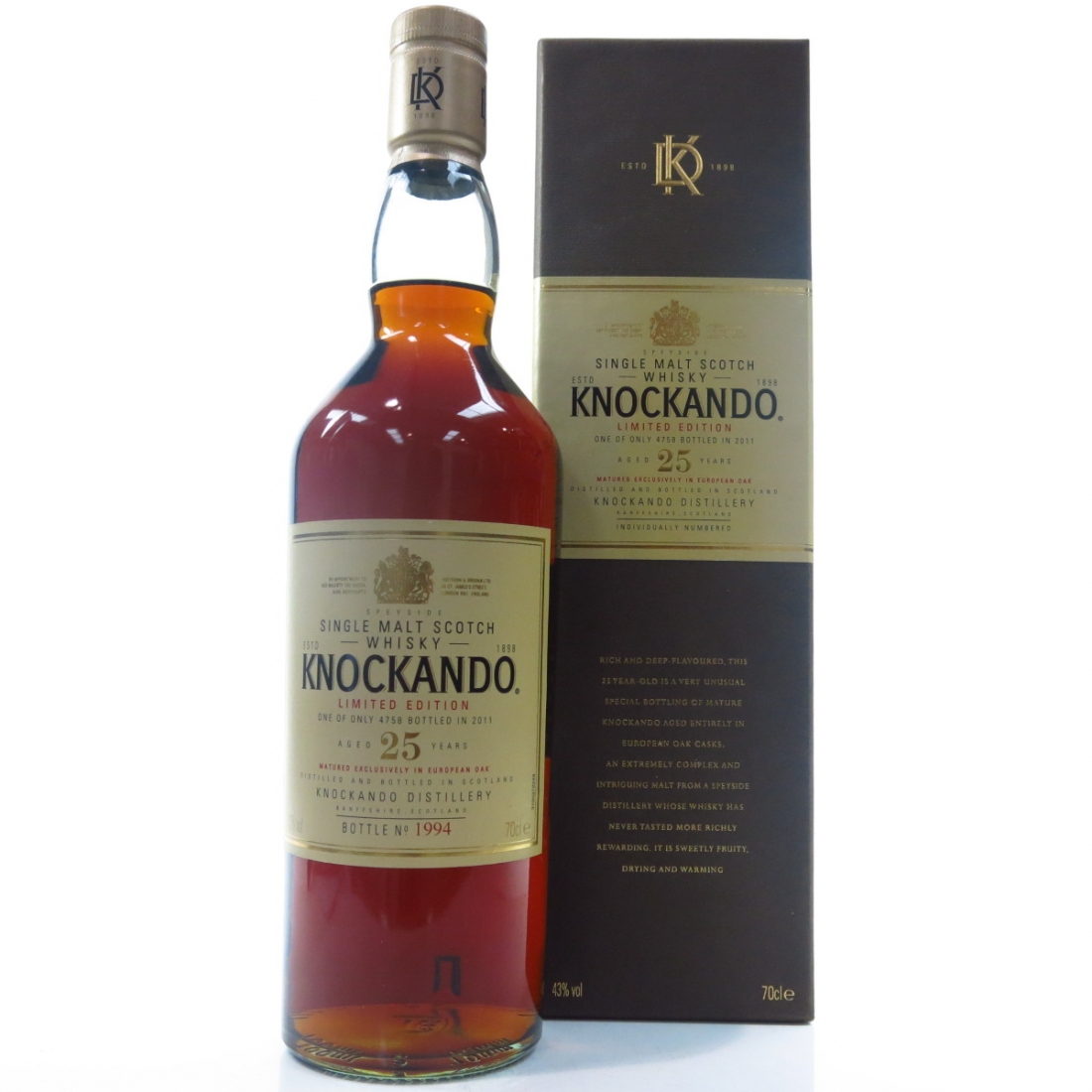 Knockando 25 Year Old | Whisky Auctioneer