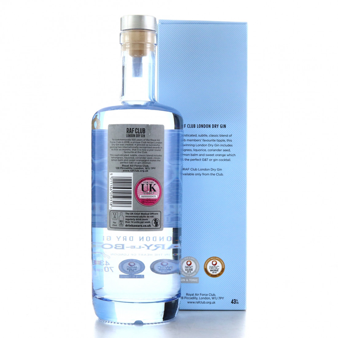 Royal Air Force Club Mary-Le-Bone London Dry Gin | Whisky Auctioneer