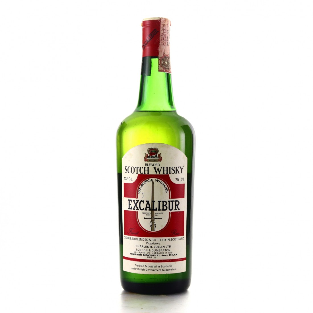 Excalibur Scotch Whisky 1960's / Giovinetti Import | Whisky Auctioneer