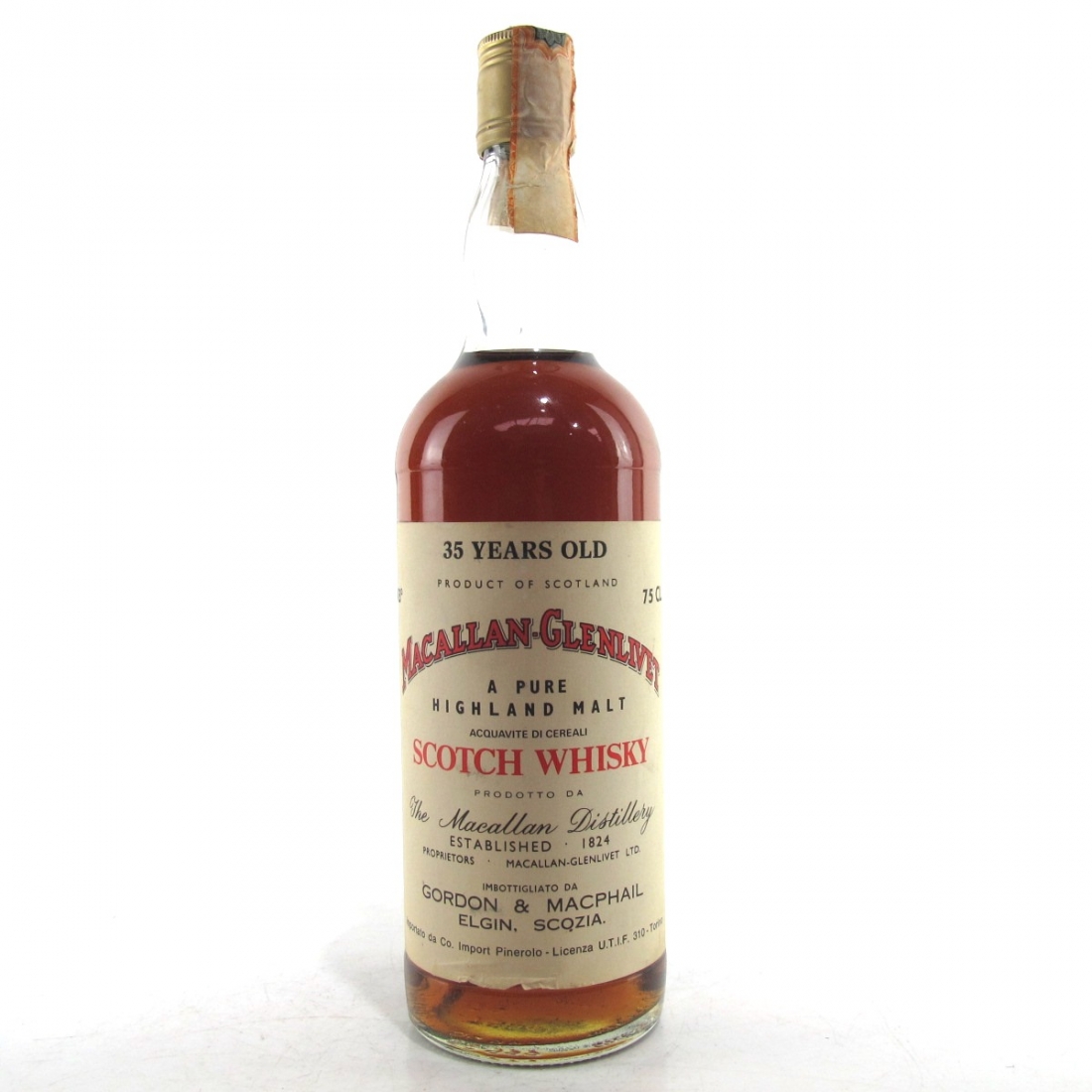 Macallan 35 Year Old Gordon and MacPhail / Co. Pinerolo Import | Whisky ...