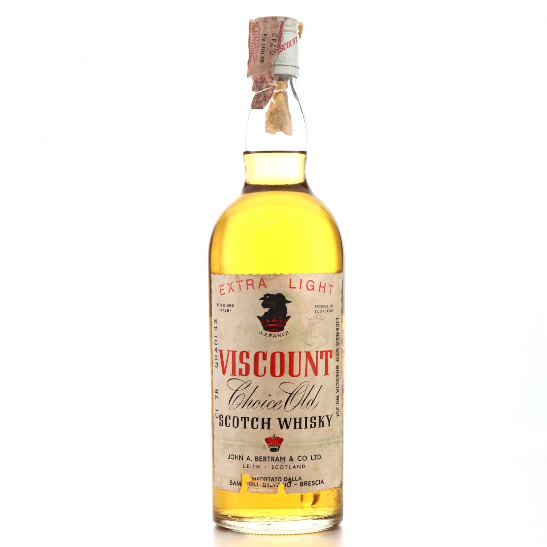 Viscount Choice Old Scotch Whisky 1970s / Samaroli Import | Whisky ...