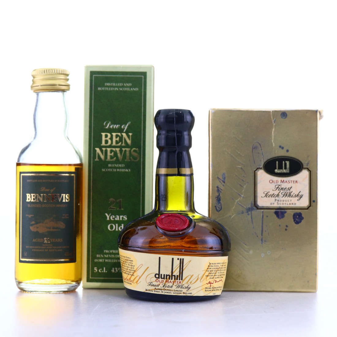 Ben Nevis 21 Year Old & Dunhill Blended Miniatures x 2 | Whisky Auctioneer