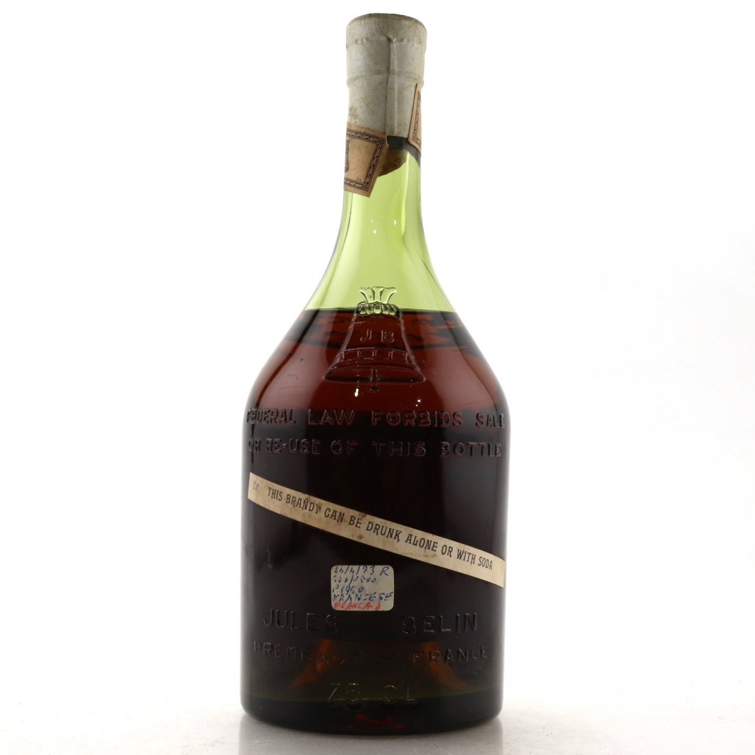 Jules Belir Marc de Bourgogne Brandy 1960s | Whisky Auctioneer