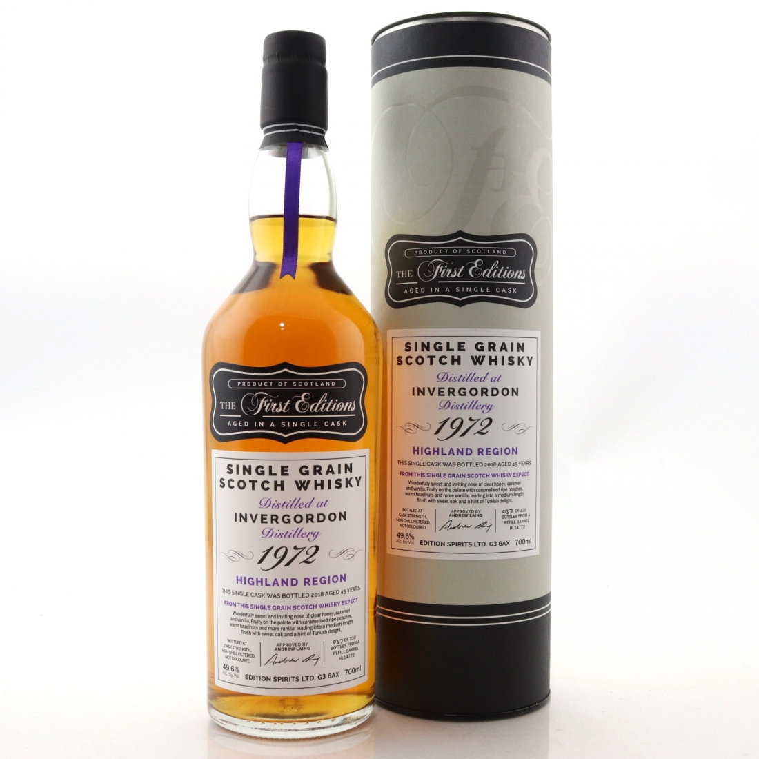 Invergordon 1972 Edition Spirits 45 Year Old | Whisky Auctioneer