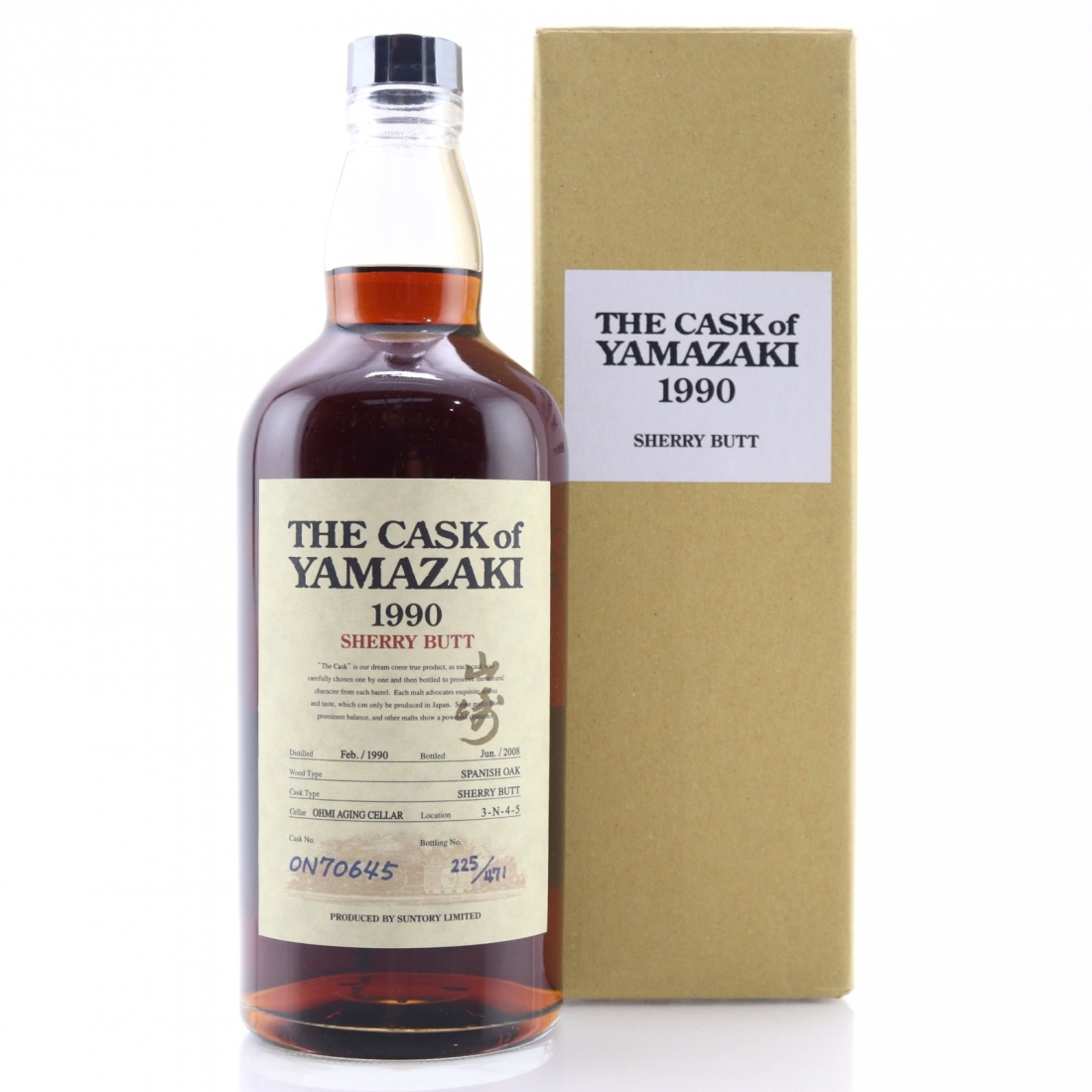 Yamazaki 1990 Single Cask #ON70645 Sherry Butt | Whisky Auctioneer