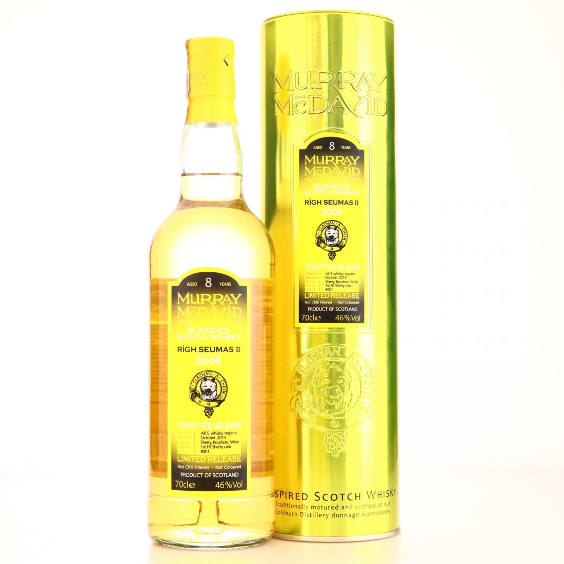 Righ Seumas II 2006 Murray McDavid 8 Year Old Blended Scotch | Whisky ...