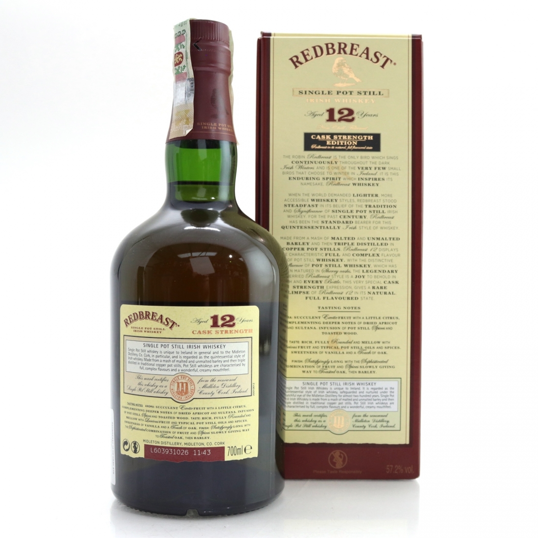 Redbreast 12 Year Old Cask Strength Edition | Whisky Auctioneer