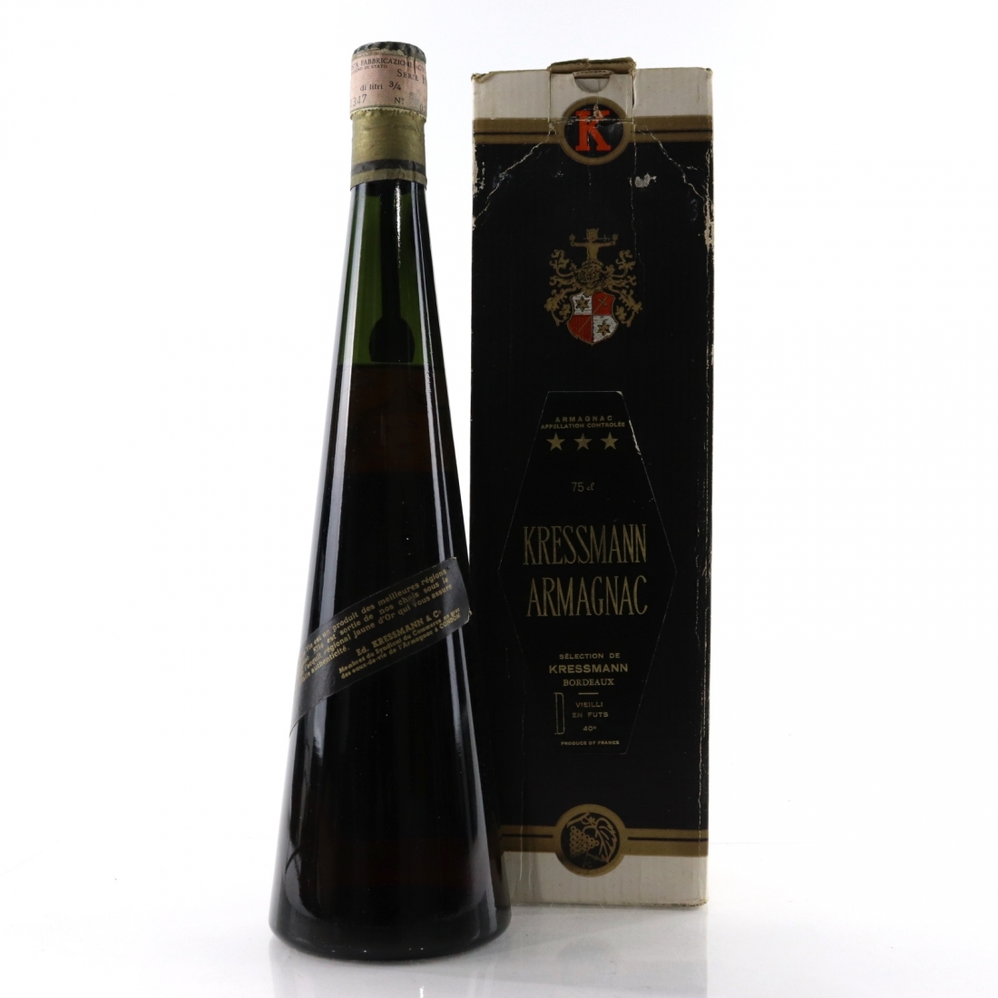 Kressmann 3 Star Armagnac 1970s | Whisky Auctioneer