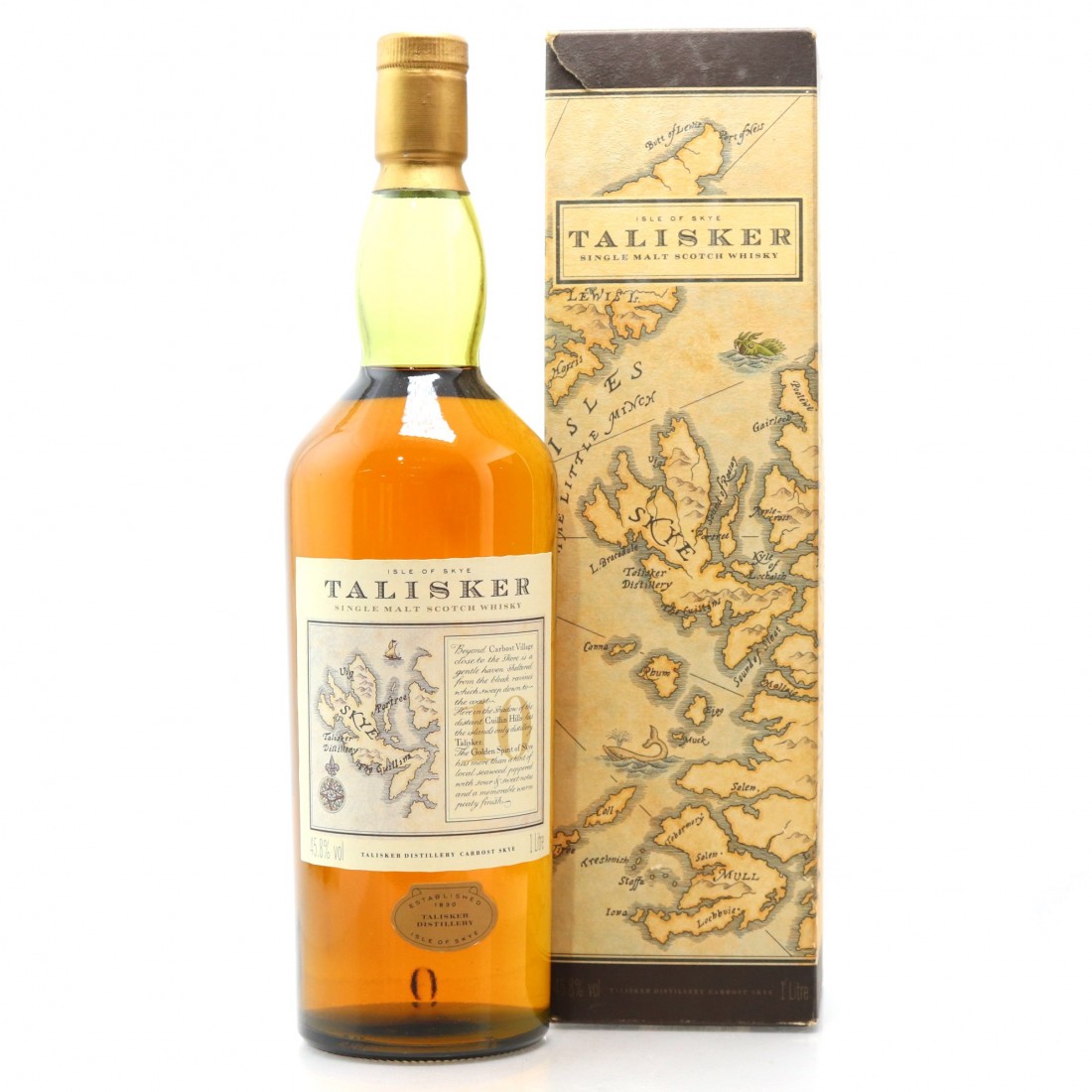 Talisker 10 Year Old Map Label 1 Litre | Whisky Auctioneer