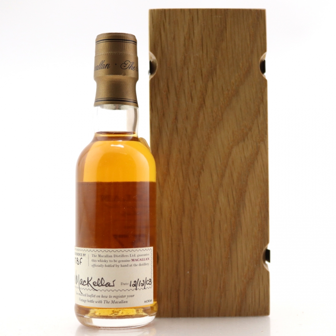 Macallan 1937 Fine and Rare 32 Year Old Miniature 5cl | Whisky Auctioneer