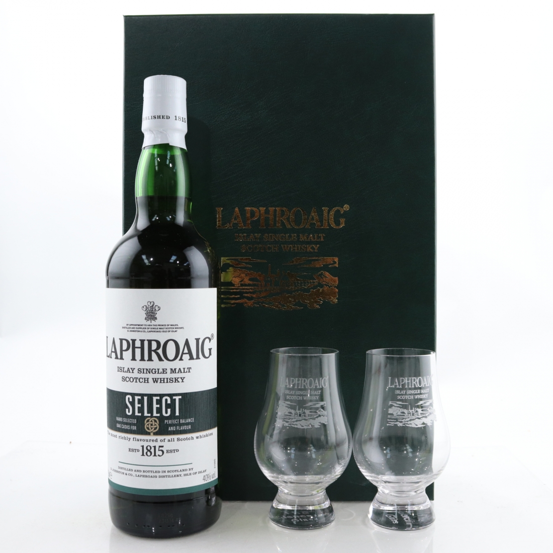 Laphroaig Select Presentation Pack / with 2 x Glasses | Whisky Auctioneer