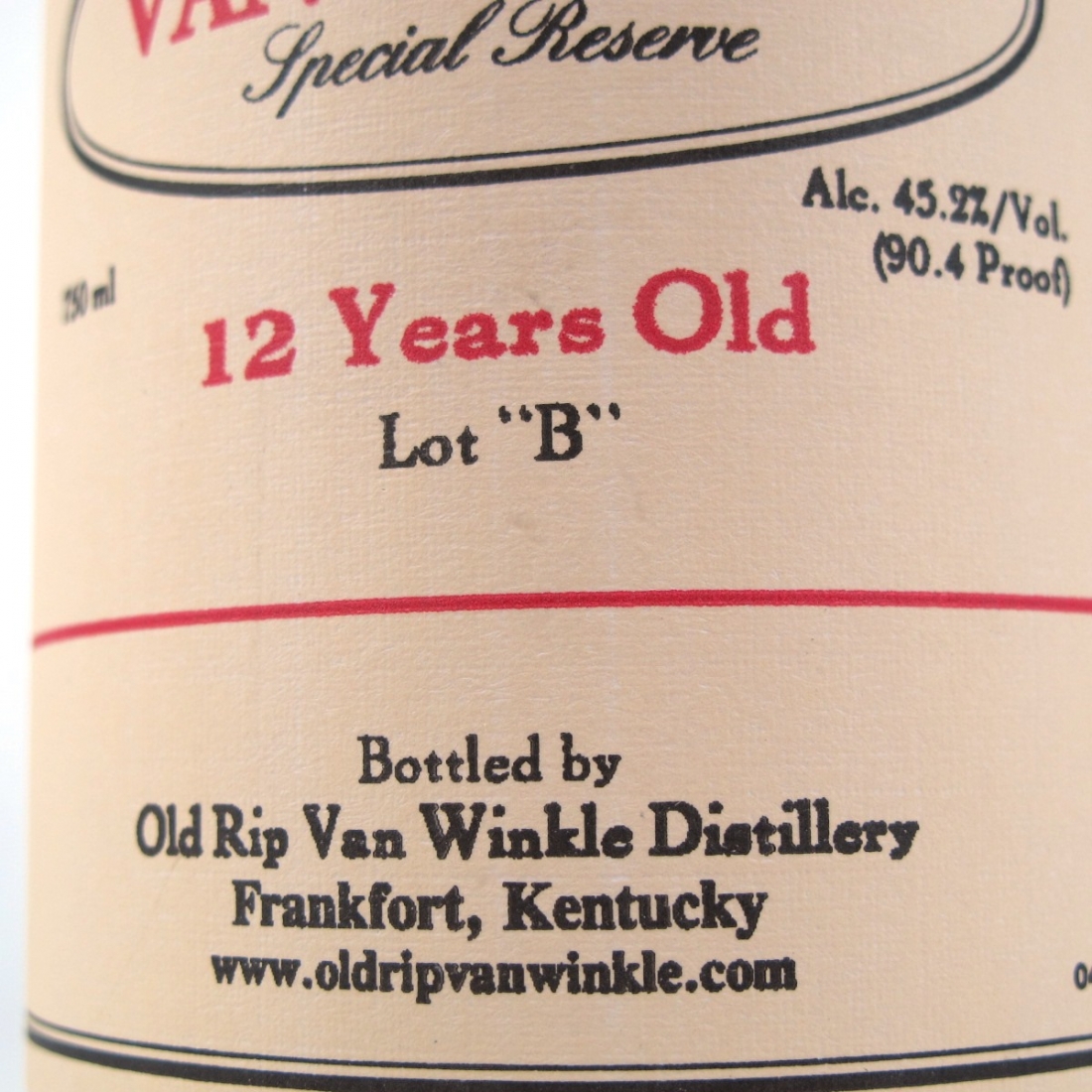 Pappy Van Winkle 12 Year Old Special Reserve | Whisky Auctioneer
