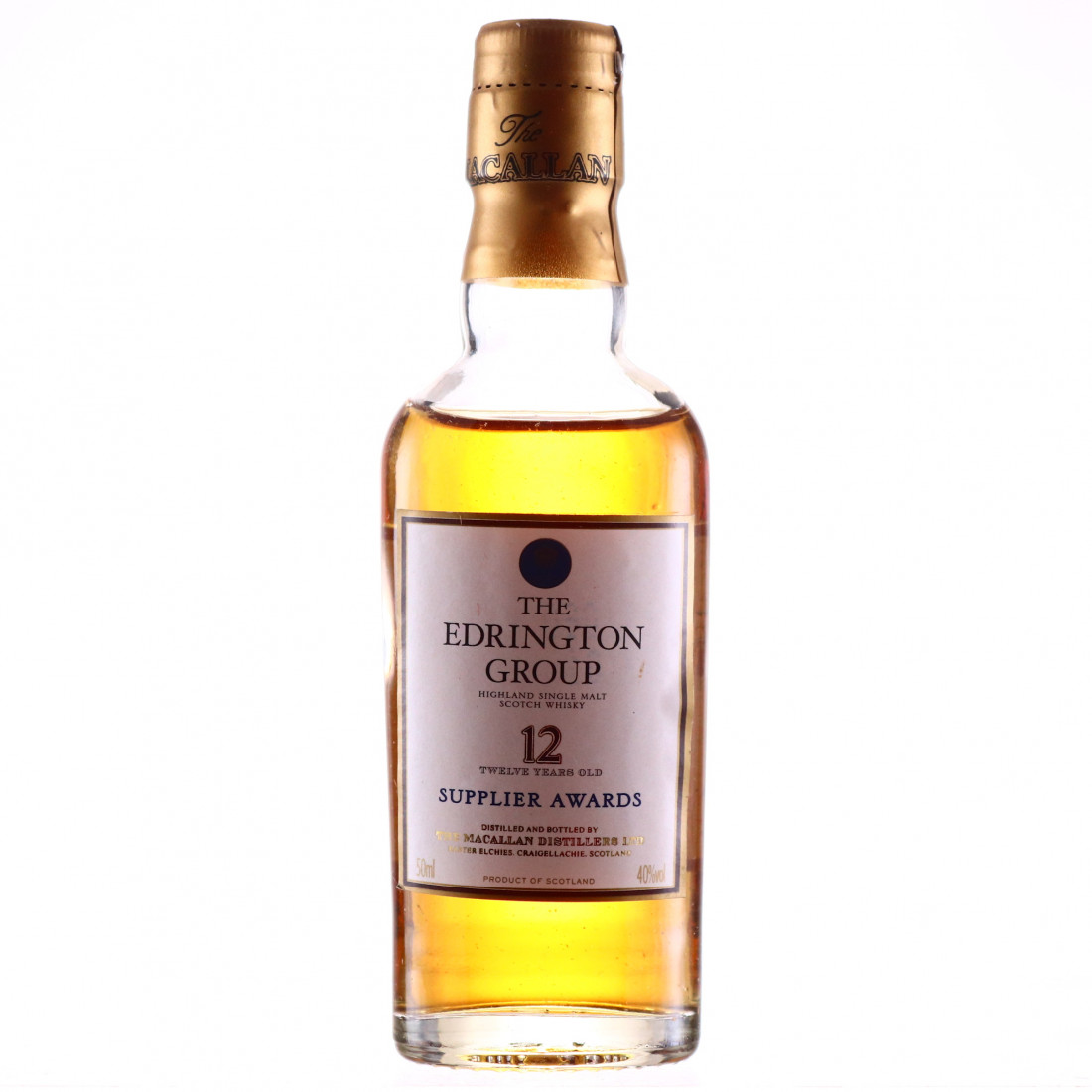 Macallan 12 Year Old Miniature / Edrington Suppler Awards 2008 | Whisky ...