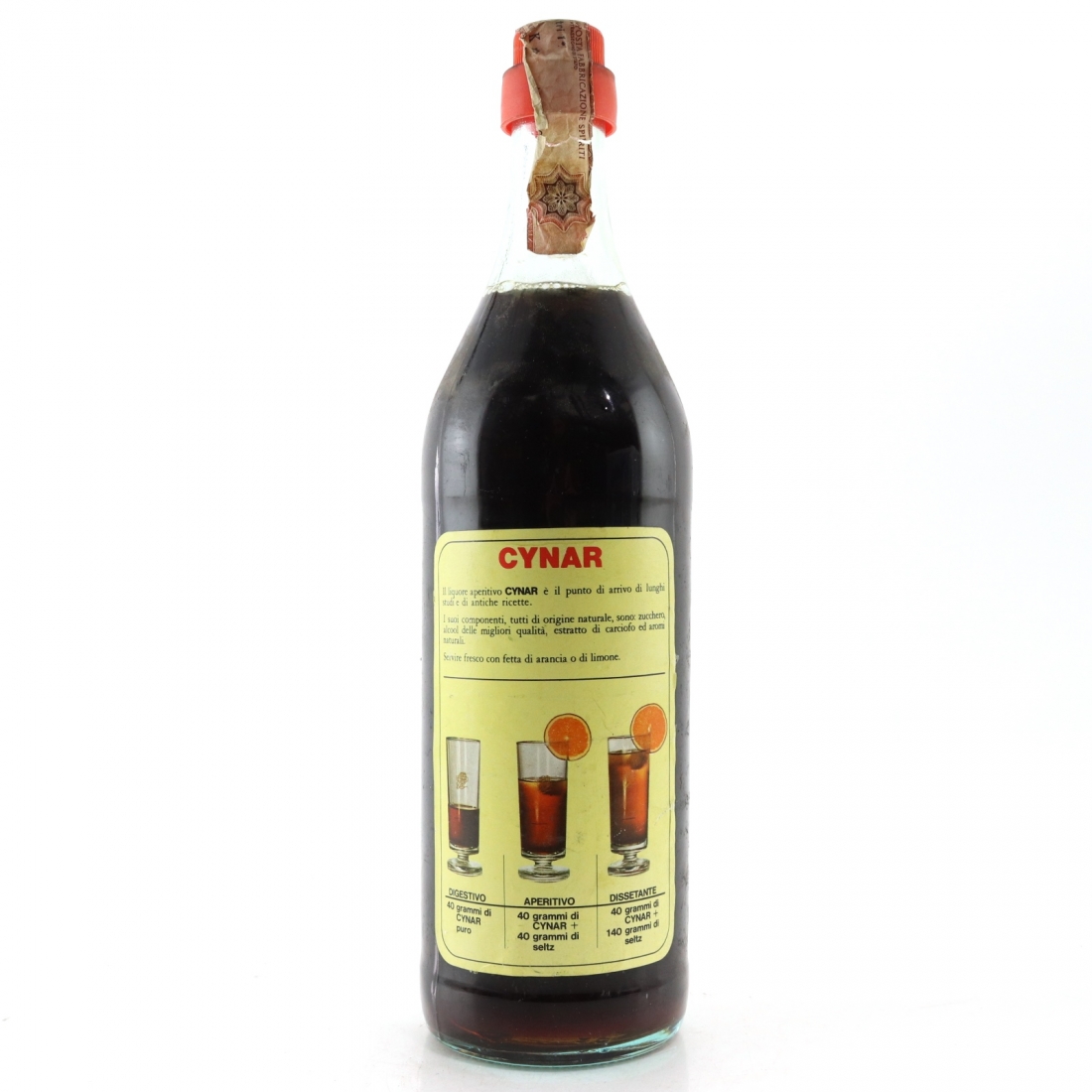 Cynar Artichoke Liqueur 1 Litre 1970s | Whisky Auctioneer