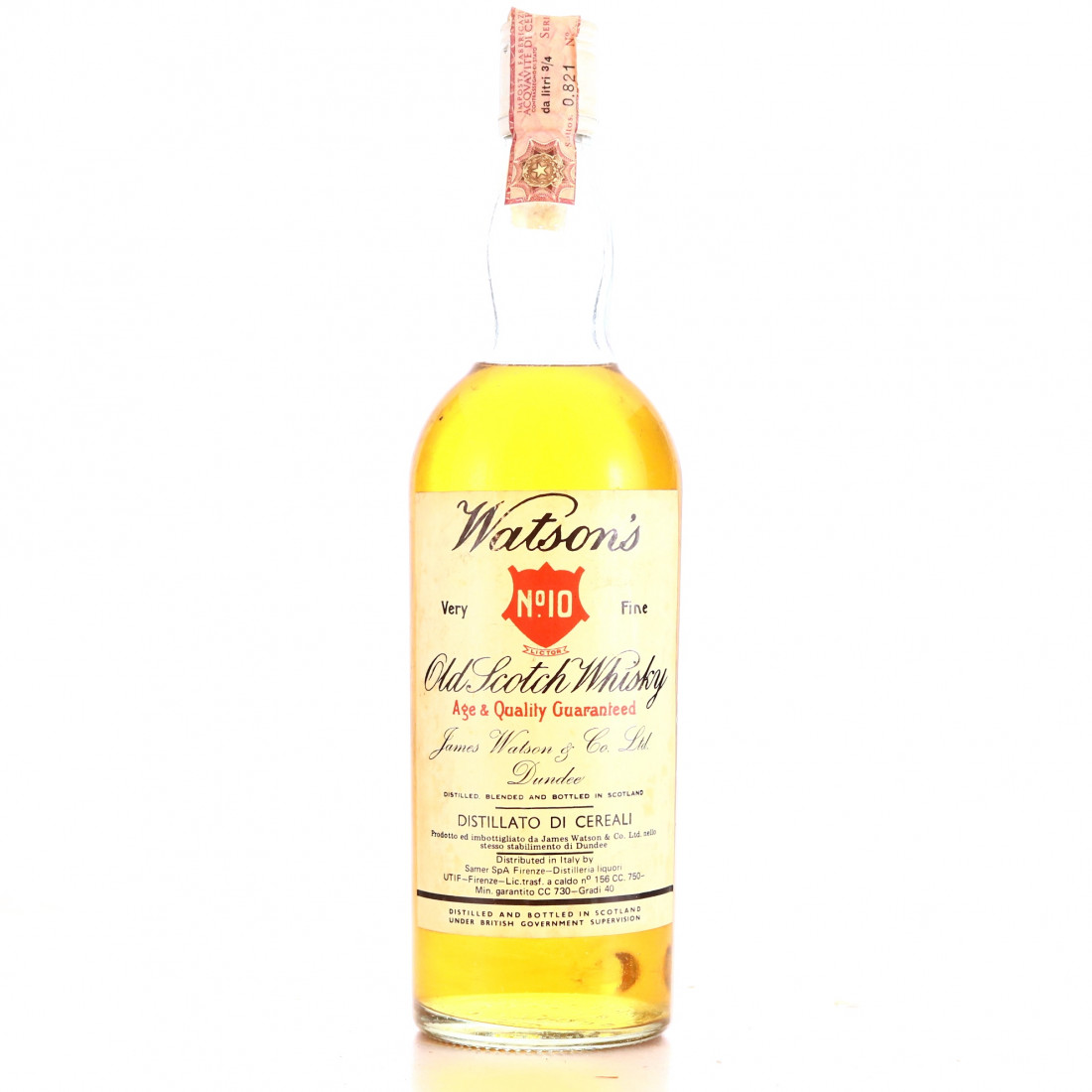 Watson's No.10 Very Fine Blended Whisky 1960s | Whisky Auctioneer