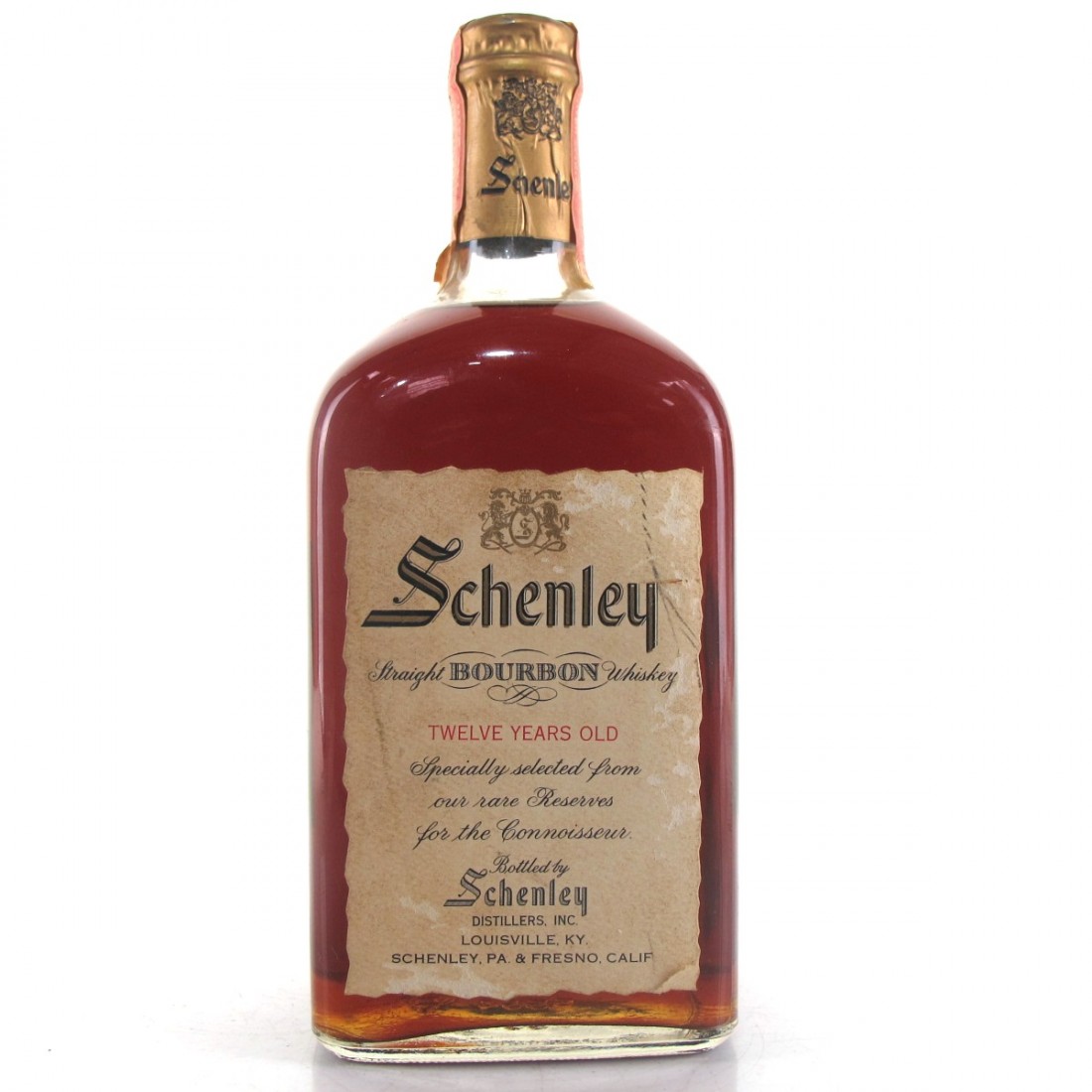 Schenley 12 Year Old Straight Bourbon 1960s | Whisky Auctioneer