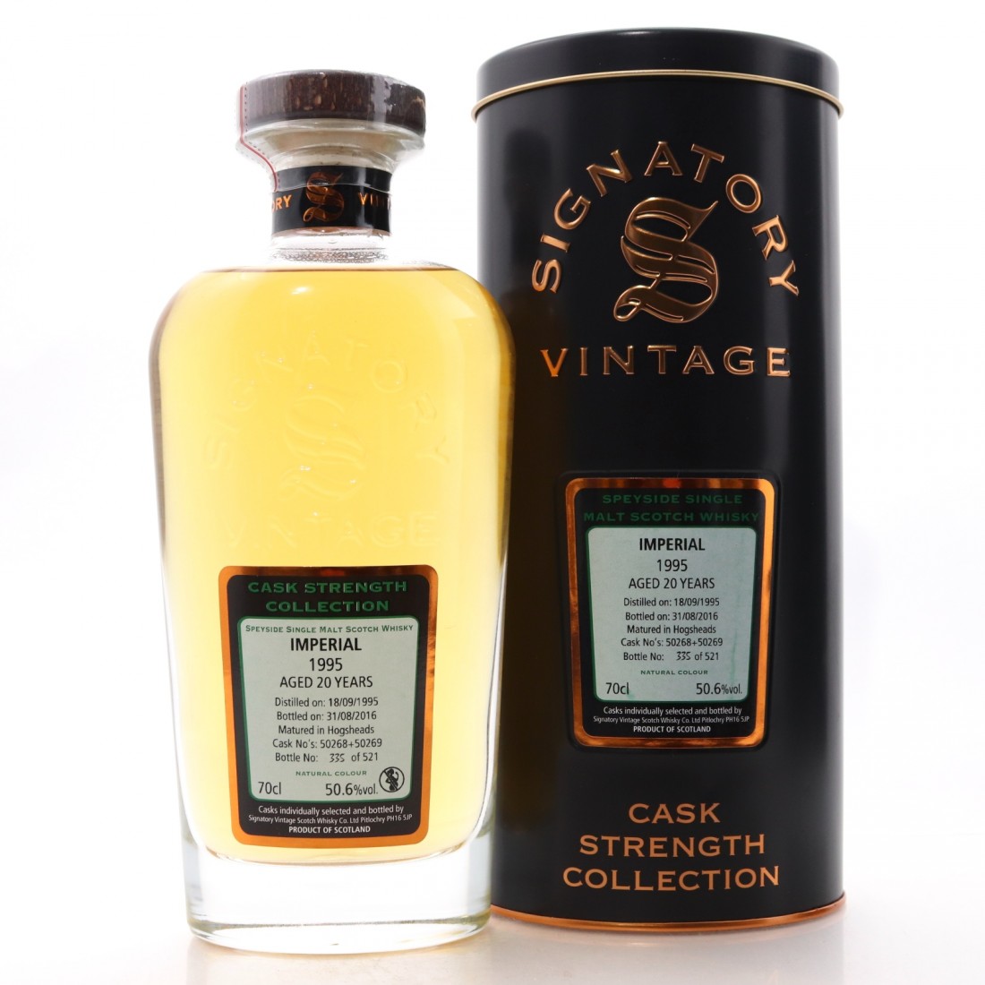 Imperial 1995 Signatory Vintage 20 Year Old Cask Strength | Whisky ...