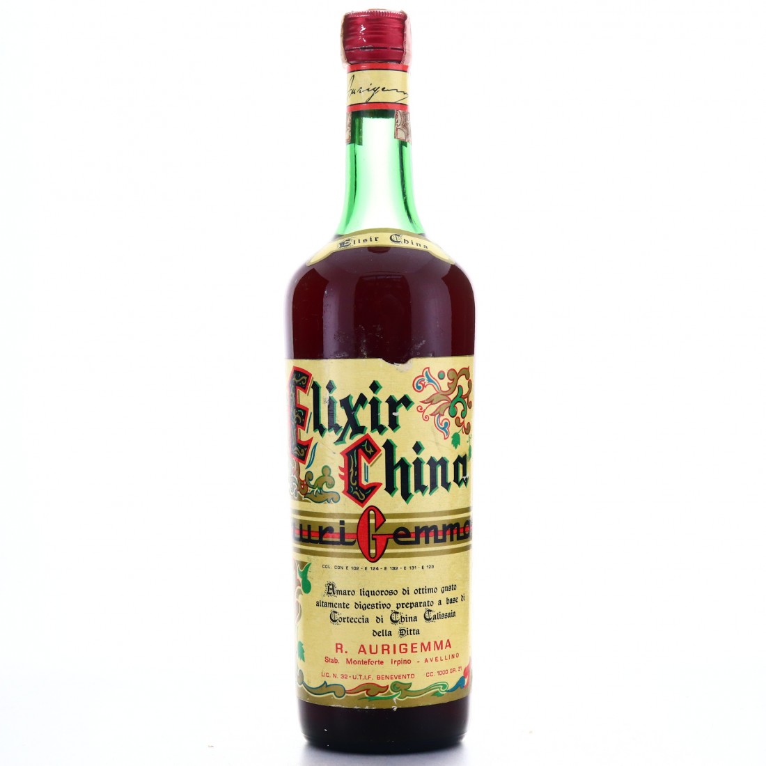 Aurigemma Elixir China 1 Litre 1960s | Whisky Auctioneer