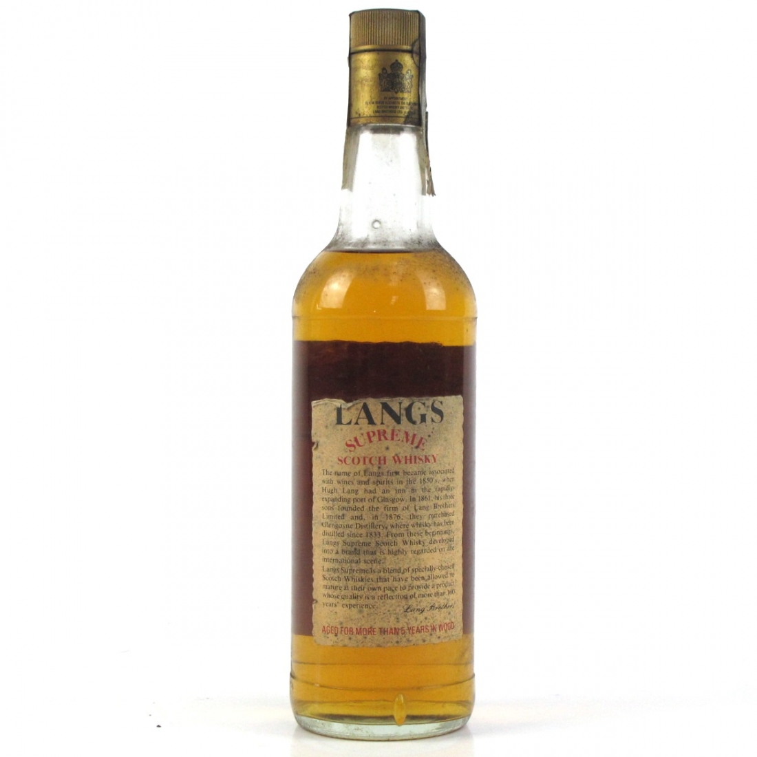 Langs Supreme 5 Year Old | Whisky Auctioneer