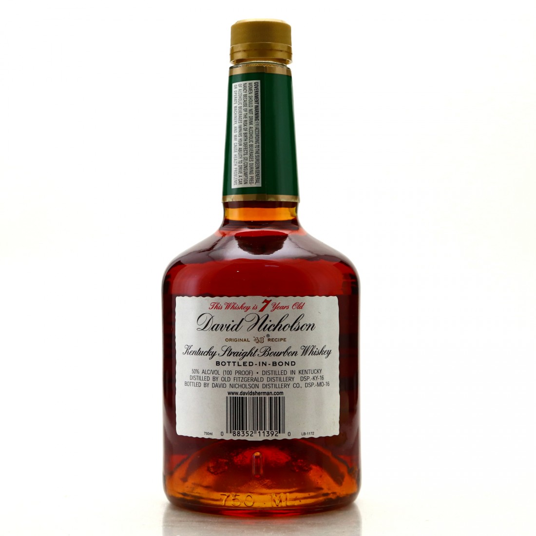 David Nicholson '1843' 7 Year Old Bottled in Bond Bourbon 2003 ...