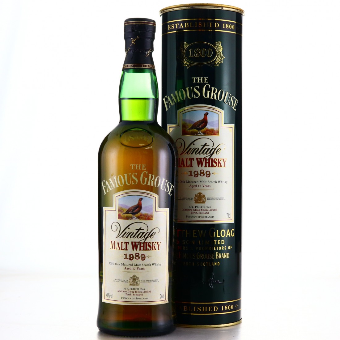 Famous Grouse 1989 Vintage Malt 12 Year Old | Whisky Auctioneer