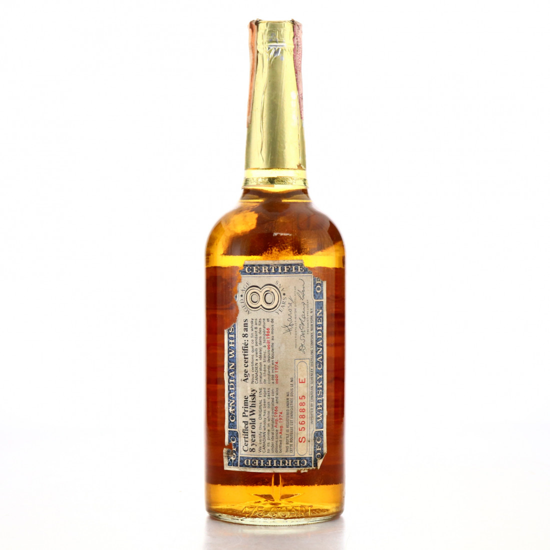 Schenley O.F.C. 1966 8 Year Old Canadian Whisky | Whisky Auctioneer