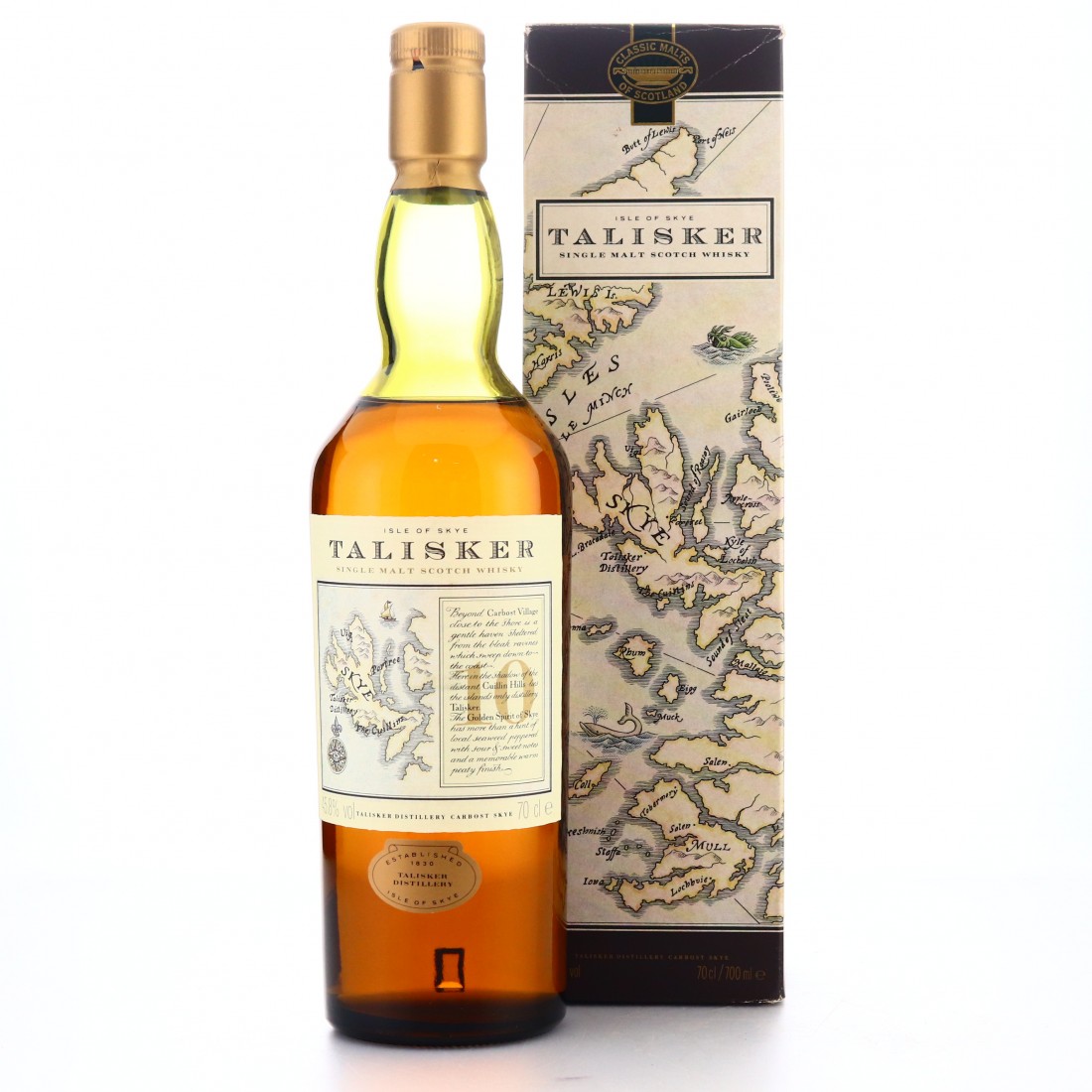Talisker 10 Year Old Map Label | Whisky Auctioneer