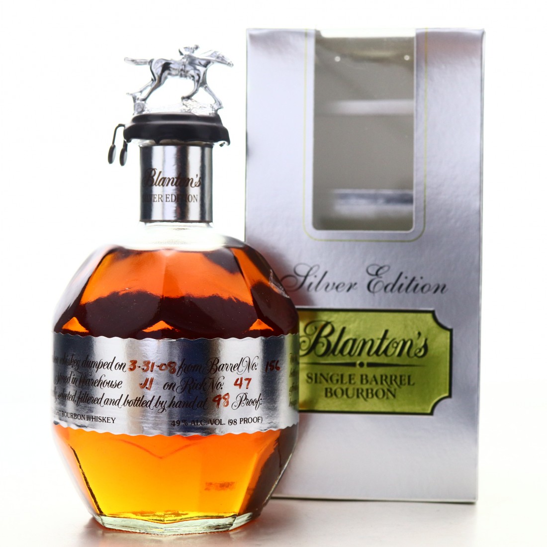 Blanton's Single Barrel Silver Edition dumped 2008 | Whisky Auctioneer