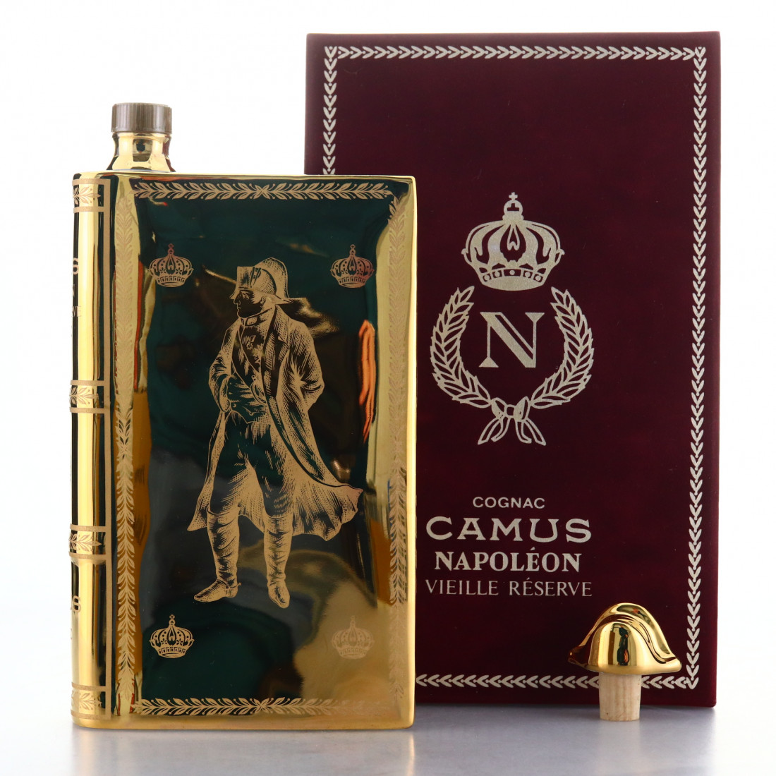 Camus Napoleon Bicentenary Cognac Decanter 1969 / 22k Gold Gilded | Whisky Auctioneer