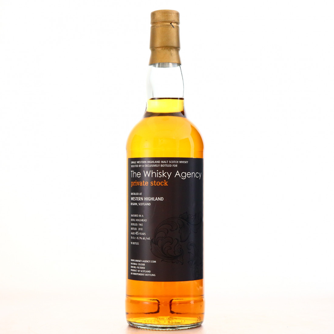 Western Highland Single Malt 1965 Whisky Agency 45 Year Old Private ...