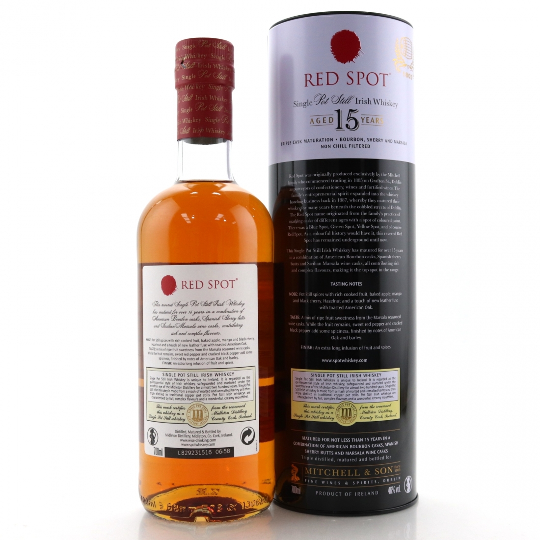 Red Spot 15 Year Old Irish Whiskey | Whisky Auctioneer
