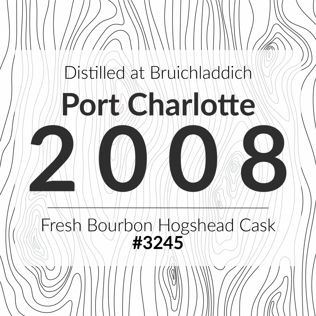 1 Port Charlotte 2008 Fresh Bourbon Hogshead Cask #3245 / Cask in ...