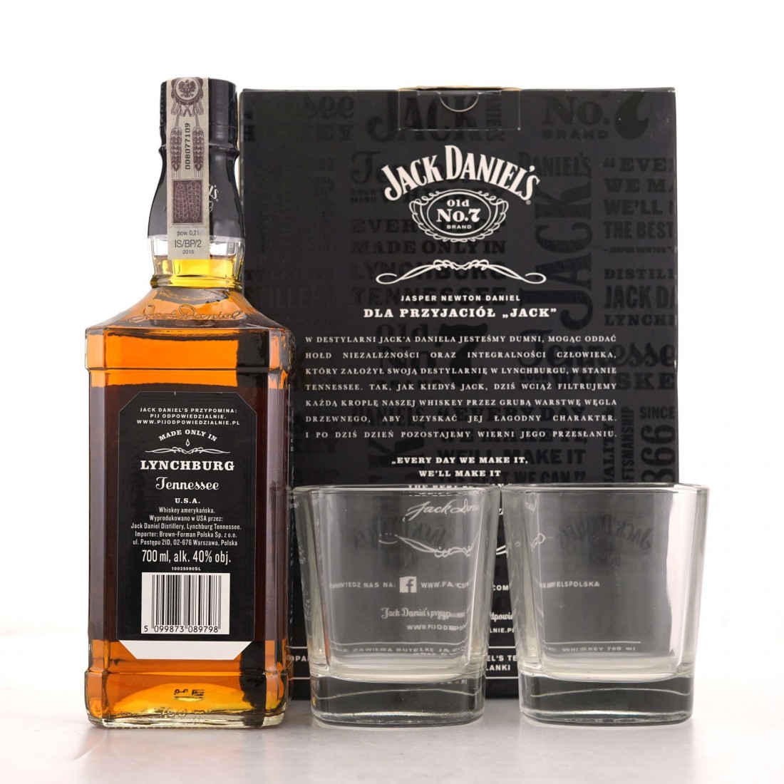 Jack Daniel's Old No.7 80 Proof Gift Pack | Whisky Auctioneer